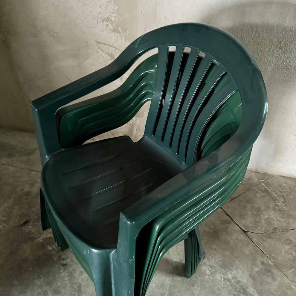 GREEN PLASTIC CHAIRS – reHOME